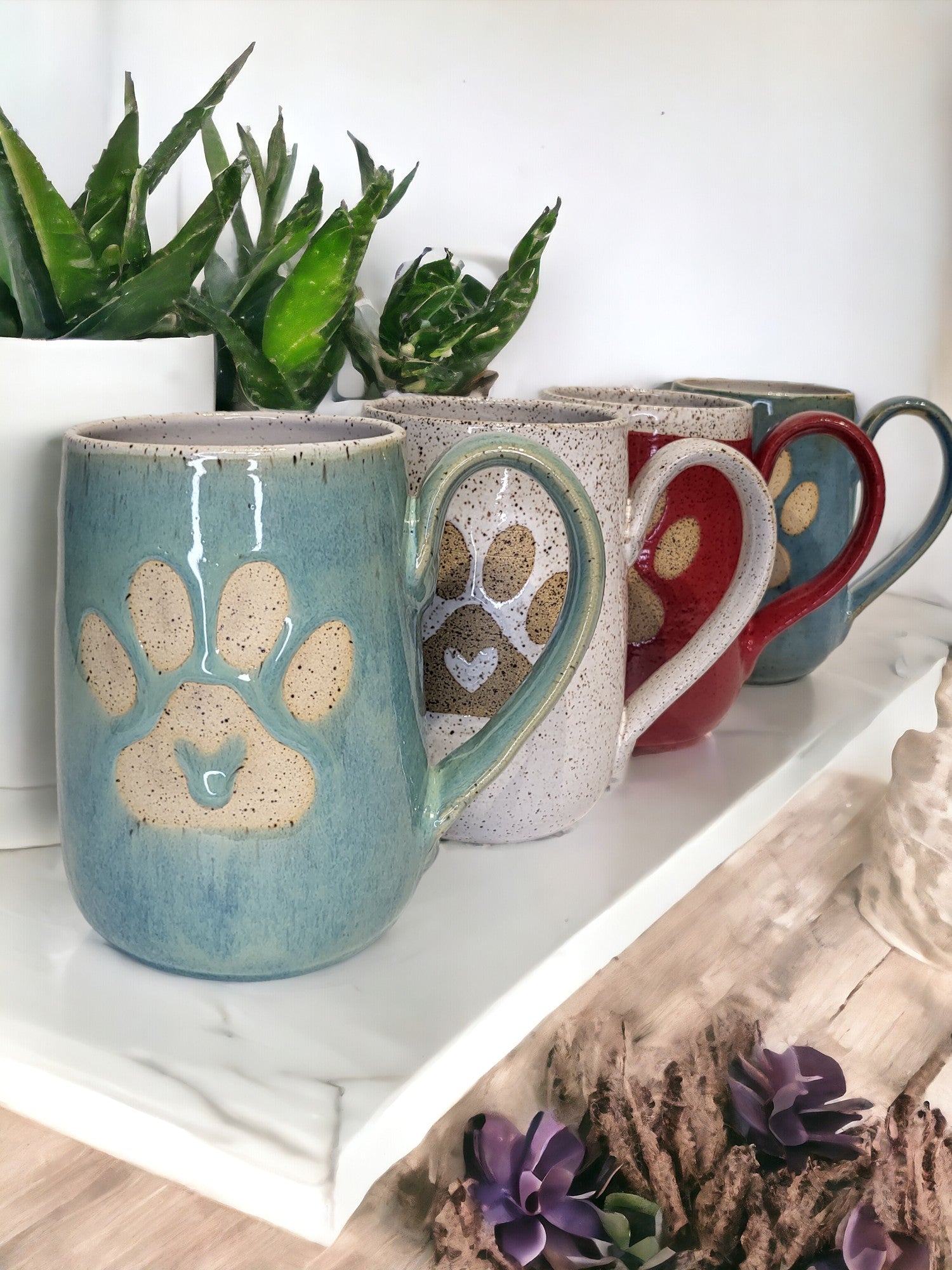 Heart Paw Print Mug – Stoney Ridge Pottery